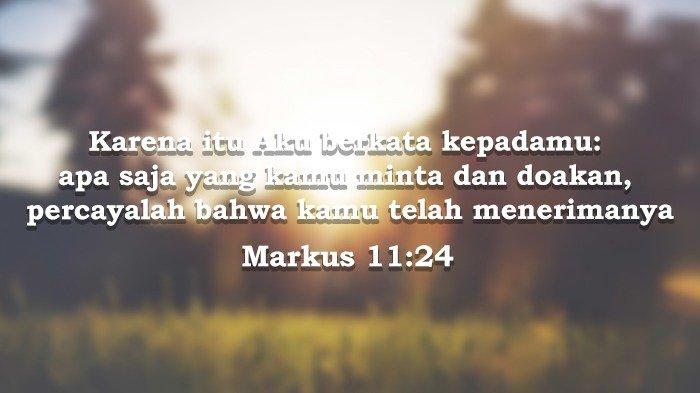 15 Ayat Alkitab Tentang Berdoa dan Bekerja - Tribunmanado.co.id