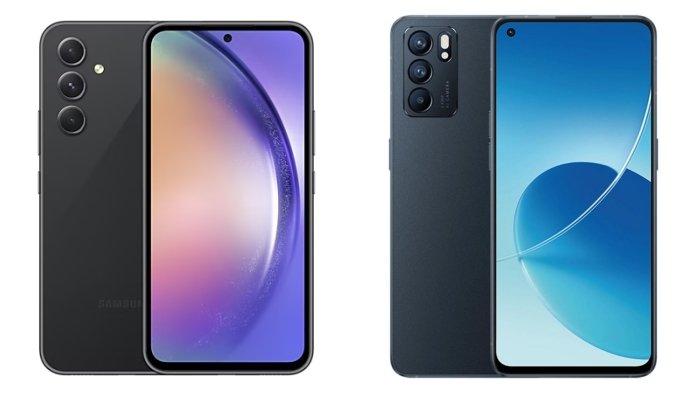 Perbandingan Spesifikasi dan Harga HP Samsung A54 5G dengan Oppo Reno6 ...