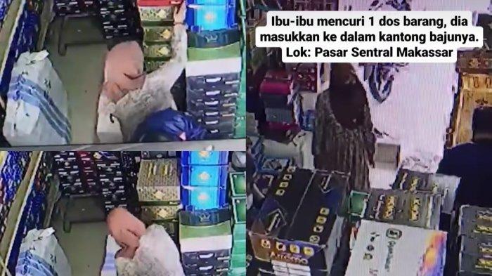 Berita Kriminal Heboh di Sulawesi, Seorang Wanita Terekam CCTV Mencuri di Pasar, Videonya Kini ...