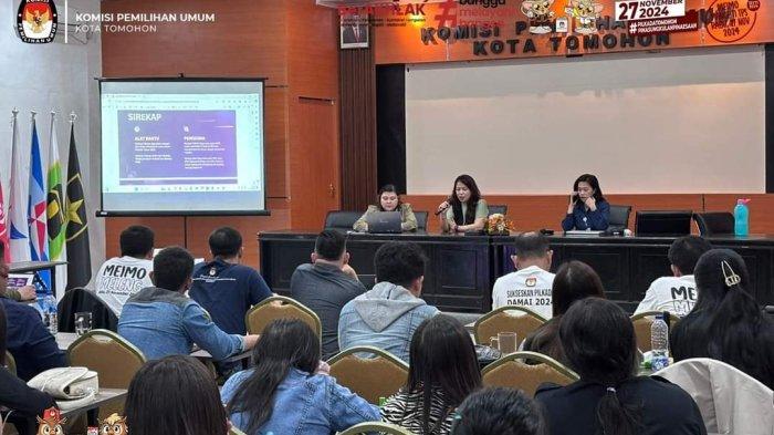KPU Tomohon Gelar Bimtek dan Simulasi Aplikasi Sirekap untuk PPK dan PPS Pilkada 2024 ...