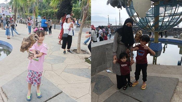 Burung Manguni Tarik Pengunjung Wisata Manado Malalayang Beach Walk ...