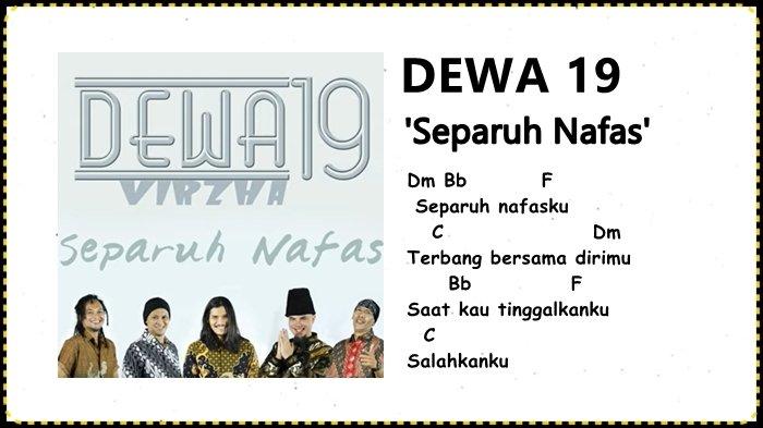 Chord Lagu Dewa 19 - Separuh Nafas - Tribunmanado.co.id