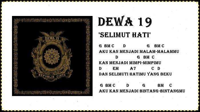 Chord Selimut Hati - Dewa 19 - Kunci Gitar G - Tribunmanado.co.id