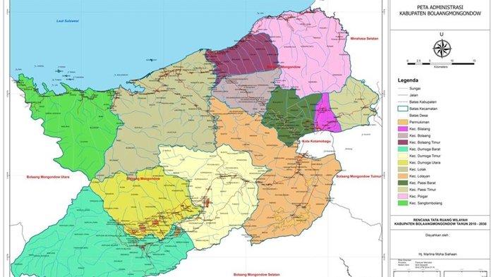 Daftar 15 Kecamatan di Kabupaten Bolaang Mongondow - Sulut, Bilalang hingga Sangtombolang ...