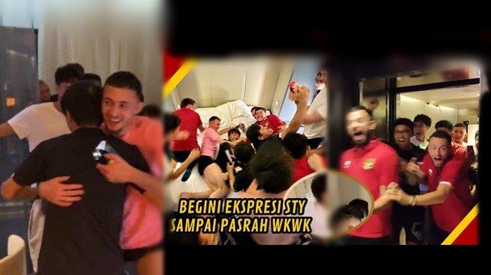 Detik-detik Video Pemain Timnas Indonesia Serbu Kamar Shin Tae-yong usai Lolos 16 Besar Piala ...