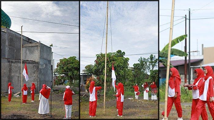 Upacara HUT ke-78 RI di GPI Manado, Tiang Bendera Pakai Bambu ...