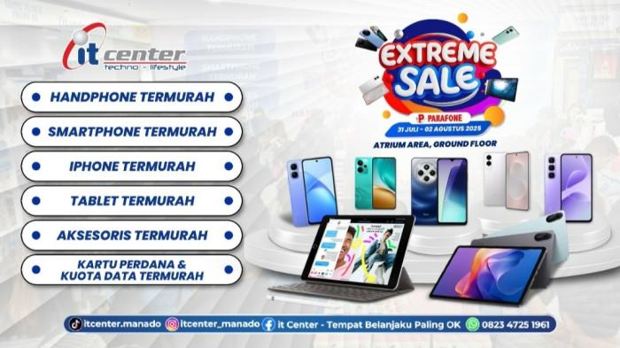 itCenter Manado Akan Gelar Extreme Sale Produk Smartphone Termurah ...