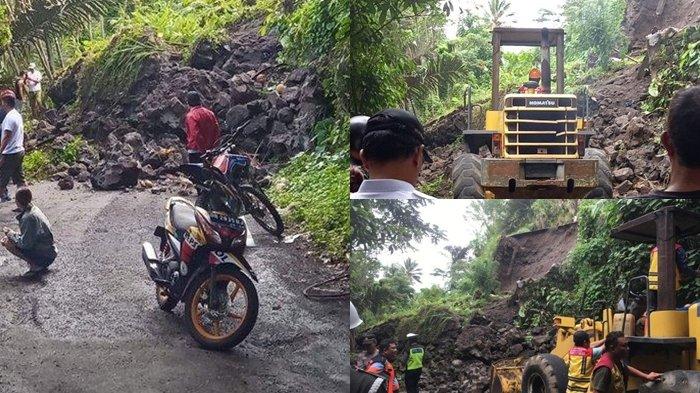 Fakta Longsor di Desa Tanggari Minut, Jalan Tertutup Tanah, Warga hingga Anak Sekolah Tak Bisa ...