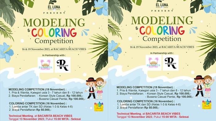 EL Luna Modeling School Gelar Lomba Model dan Mewarnai, Pendaftaran ...