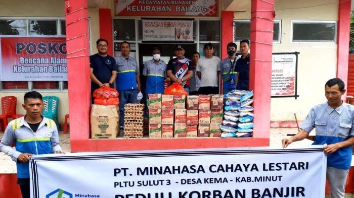PLTU Sulawesi Utara-3 Bagikan Bantuan Sembako di 5 Titik Banjir Kota ...