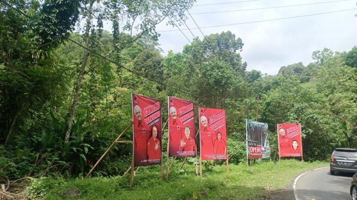 Baliho Selamat Datang Ganjar Pranowo Hiasi Jalan Raya Tomohon Sulawesi ...