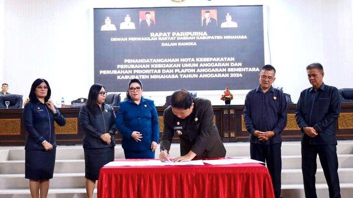 DPRD Minahasa Gelar Rapat Paripurna Penandatanganan Kesepakatan KUA dan PPAS Tahun 2024 ...