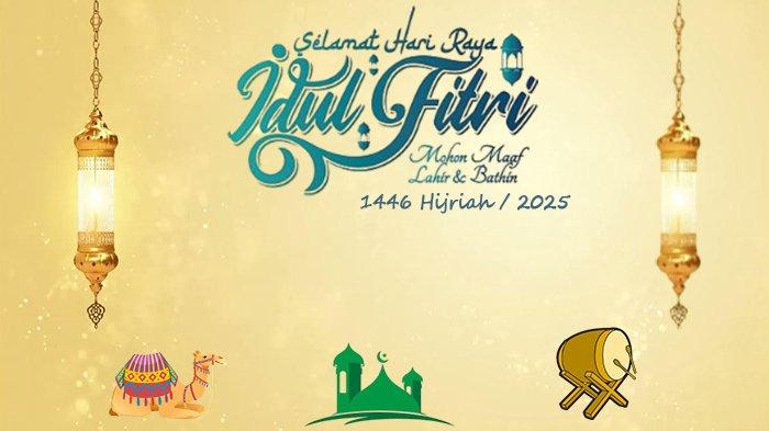 20 Gambar Poster Idul Fitri 2025 yang Cocok Dishare ke Media Sosial Saat Lebaran, Tampilannya ...