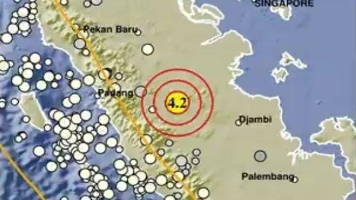 Gempa Guncang Jambi Sabtu 7 Januari 2023, Baru Saja Guncang di Darat, Info BMKG Magnitudonya ...