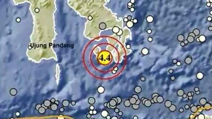 Gempa Magnitudo 4,4 SR Siang Ini Minggu 16 April 2023, Baru Saja Guncang di Laut, Info BMKG ...