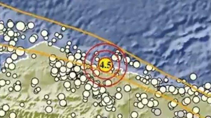 Gempa Terkini Guncang Jayapura Senin 17 Juli 2023, Info BMKG Magnitudo 4,5 SR - Tribunmanado.co.id