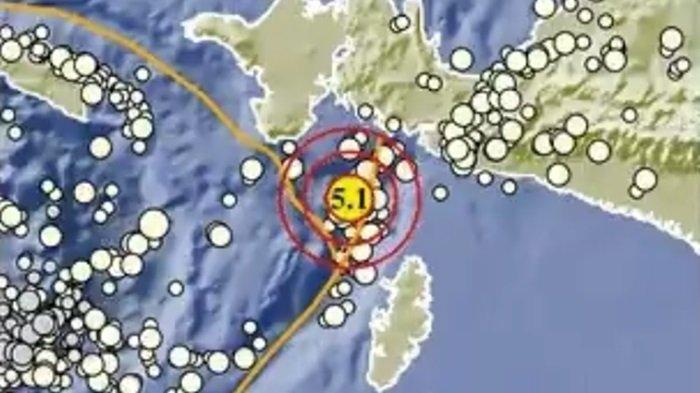 Gempa Magnitudo 5,1 SR Guncang Kepulauan Aru, Info Terkini BMKG - Tribunmanado.co.id