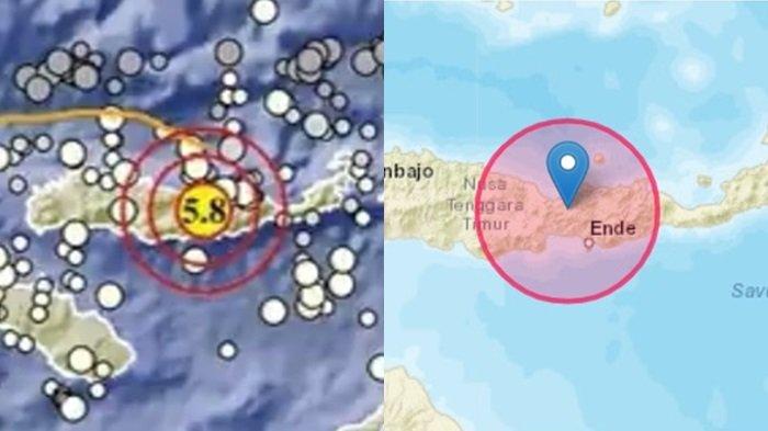 Gempa Terkini Hari Ini, Info BMKG Siang Ini Selasa 15 Agustus 2023, Kekuatan Skala Mag 5,8 SR ...