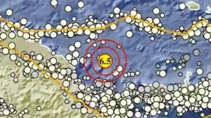 Gempa Magnitudo 6,5 SR Siang Ini Rabu 1 Maret 2023, Baru Saja Guncang di Laut, Info BMKG ...