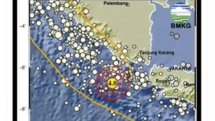 Info BMKG Gempa Bumi Magnitudo 4,0 di Wilayah Lampung pada Rabu Sore ...