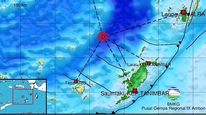 Gempa Terkini Sore Ini Sabtu 10 Juni 2023, Pusat Guncangan di Laut, Info BMKG Magnitudo 4,8 ...