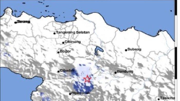 Gempa Jawa Barat Terkini Siang ini Senin 8 Juli 2024, Pusat Gempa Cuma di Kedalaman 6 Km ...