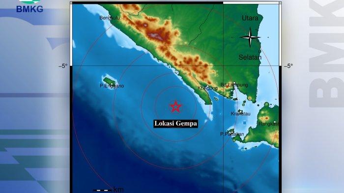 Gempa Lampung Sabtu 2 September 2023, Guncangan di Laut Kedalaman 9 Km ...