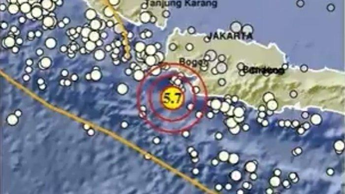 Gempa M5.7 SR Selasa 7 Februari 2023, Guncang Banten, Info Terkini BMKG - Tribunmanado.co.id