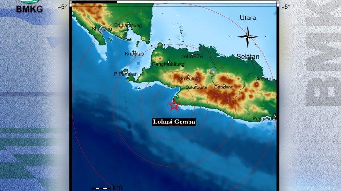 Gempa Sukabumi Jabar Senin 17 Juli 2023, Guncangan di Laut, Info BMKG Magnitudonya ...