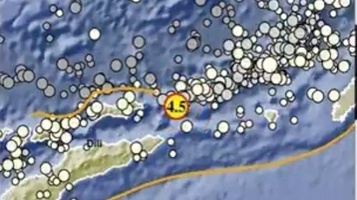 Gempa Bumi Hari Ini Selasa 22 Agustus 2023, Baru Saja Guncangdi Laut, Info BMKG Magnitudo 4.5 ...