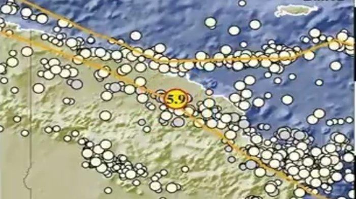 Gempa Magnitudo 5.9 SR Kamis 23 Maret 2023, Pusat Guncangan di Darat, Info Terkini BMKG ...
