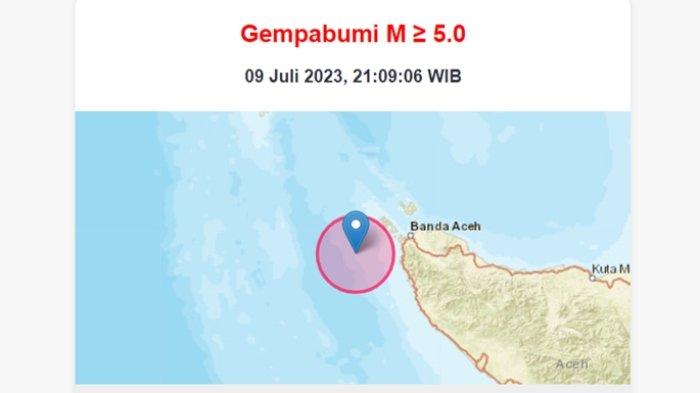 Gempa Bumi Magnitudo 5,5 Guncang Aceh Minggu Malam, BMKG: Tidak Berpotensi Tsunami ...
