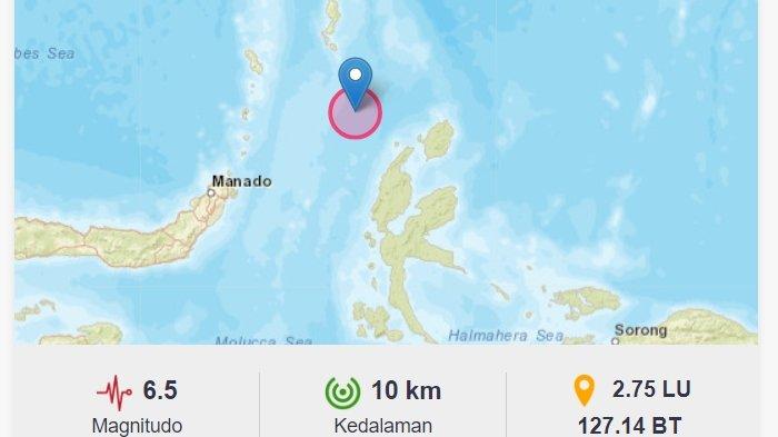 BREAKING NEWS : Gempa Magnitudo 6,5 Sore Ini, Info BMKG Terjadi di Laut ...