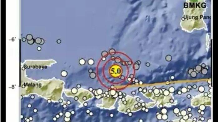 Gempa Susulan Magnitudo 5,0 Guncang Lombok NTB Selasa 29 Agustus 2023, Info BMKG Pusat di Laut ...