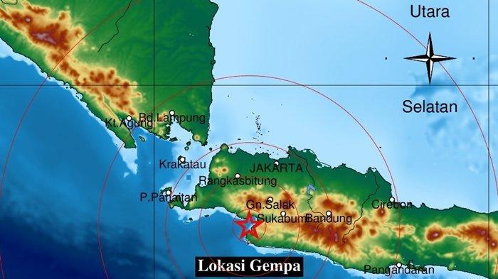 Gempa Bumi di Sukabumi Minggu 5 Maret 2023, Pusat Guncangannya di Laut, Info BMKG - Halaman all ...