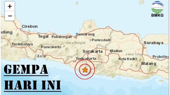 Gempa Bumi Hari Ini di Yogyakarta Jumat 1 September 2023, Info BMKG Pusat Guncangan di Darat ...