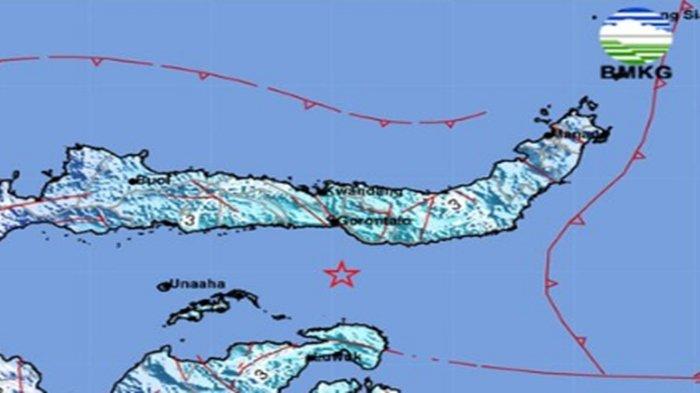 Gempa Magnitudo 5.4 SR Minggu 11 Juni 2023, Baru Saja Guncang di Laut, Info Terkini BMKG ...