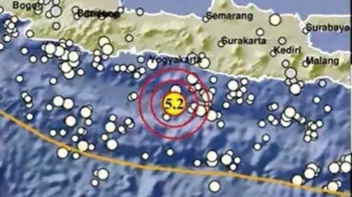 Gempa Magnitudo 5,2 SR Malam Ini Jumat 17 Maret 2023, Baru Saja Guncang Kulonprogo Yogyakarta ...