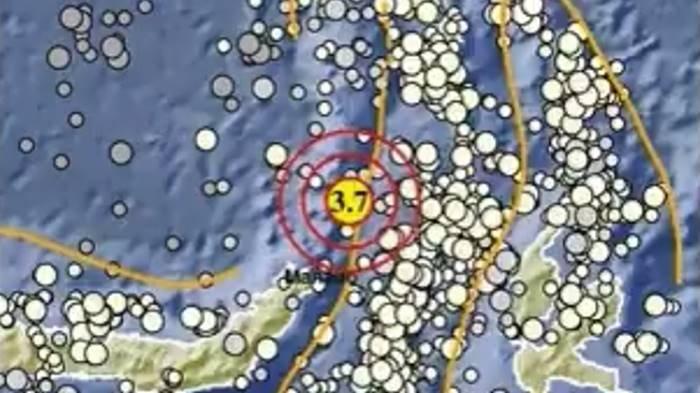 Gempa Bumi Malam Ini Senin 16 Oktober 2023, Baru Saja Guncang di Laut, Berikut Info BMKG ...
