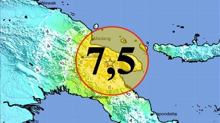 Gempa Magnitudo 7.5 Pagi Ini Minggu 11 September 2022, Baru Saja Guncang di Darat, Info BMKG ...