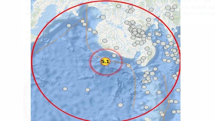 Gempa Magnitudo 5.1 SR Rabu 24 Mei 2023, Baru Saja Guncang di Laut, Info BMKG Magnitudonya ...
