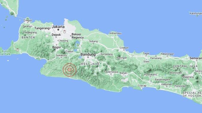Gempa Terkini Siang Ini di Jawa Barat Sabtu 1 April 2023, Pusat Guncangannya di Darat, Info BMKG ...