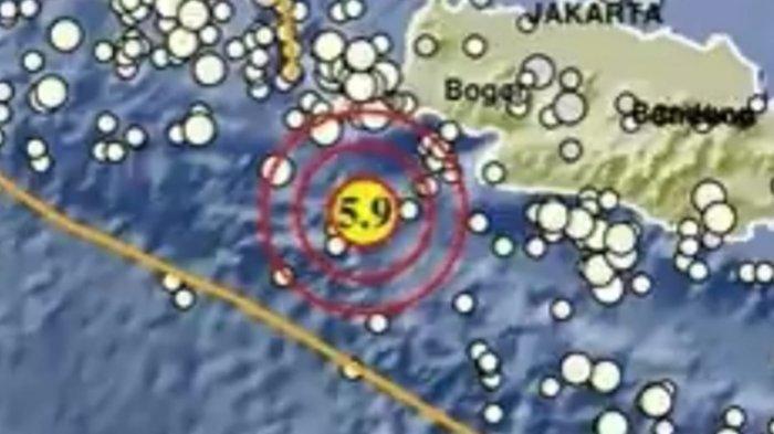 Gempa Bumi Siang Ini Kamis 17 Agustus 2023, Baru Saja Guncang Banten, Info BMKG Mag 5,9 SR ...