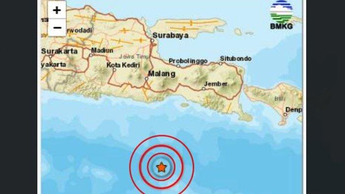 Gempa Guncang Jawa Timur Siang Ini Selasa 5 Juli 2022, Baru Saja Berpusat di Laut, Berikut Info ...