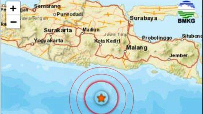 Gempa Guncang Jawa Timur Rabu 11 Mei 2022 Sore Ini, Baru Saja Guncangan di Laut, Berikut Info ...