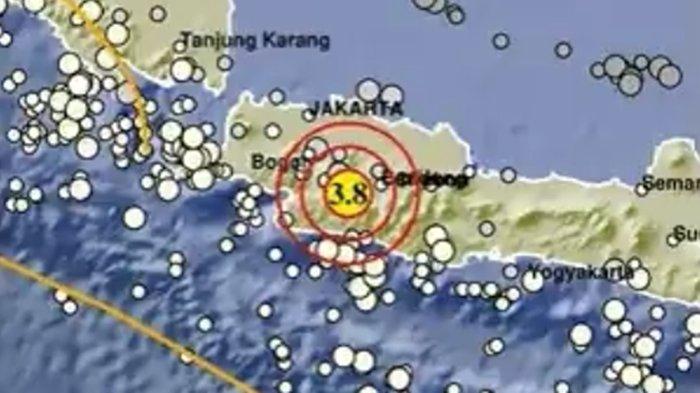 Gempa di Jawa Barat Senin 1 Januari 2024, Info BMKG Guncang Cianjur, Magnitudo 3,8 SR di Darat ...