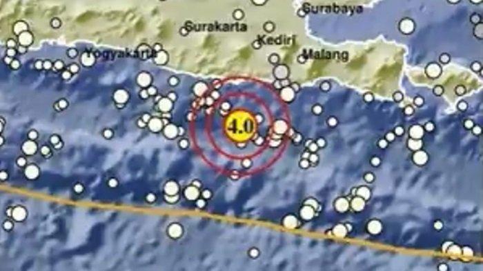 Gempa Terkini Guncang Trenggalek Jatim Minggu 13 Agustus 2023, Info BMKG Magnitudo 4,0 SR ...