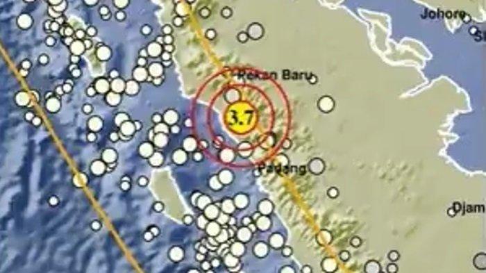 Gempa di Sumatera Barat Siang Ini Jumat 18 April 2025, Baru Saja Terjadi, Berikut Info BMKG ...