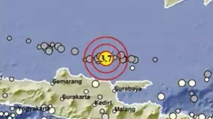 Gempa Terkini Siang Ini Senin 25 Maret 2024, Info BMKG Guncang Jawa Timur Magnitudo 3,7 SR ...