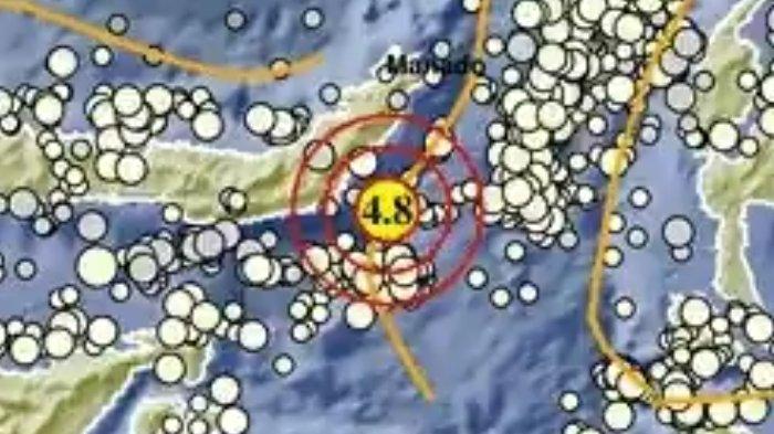Gempa Bumi Magnitudo 4,8 Baru Saja Guncang Boltim Sulawesi Utara, Berpusat di Laut ...
